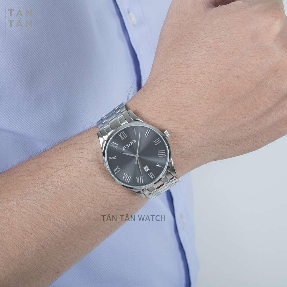 Đồng Hồ Bulova 96B261 Nam Lịch Ngày 39mm